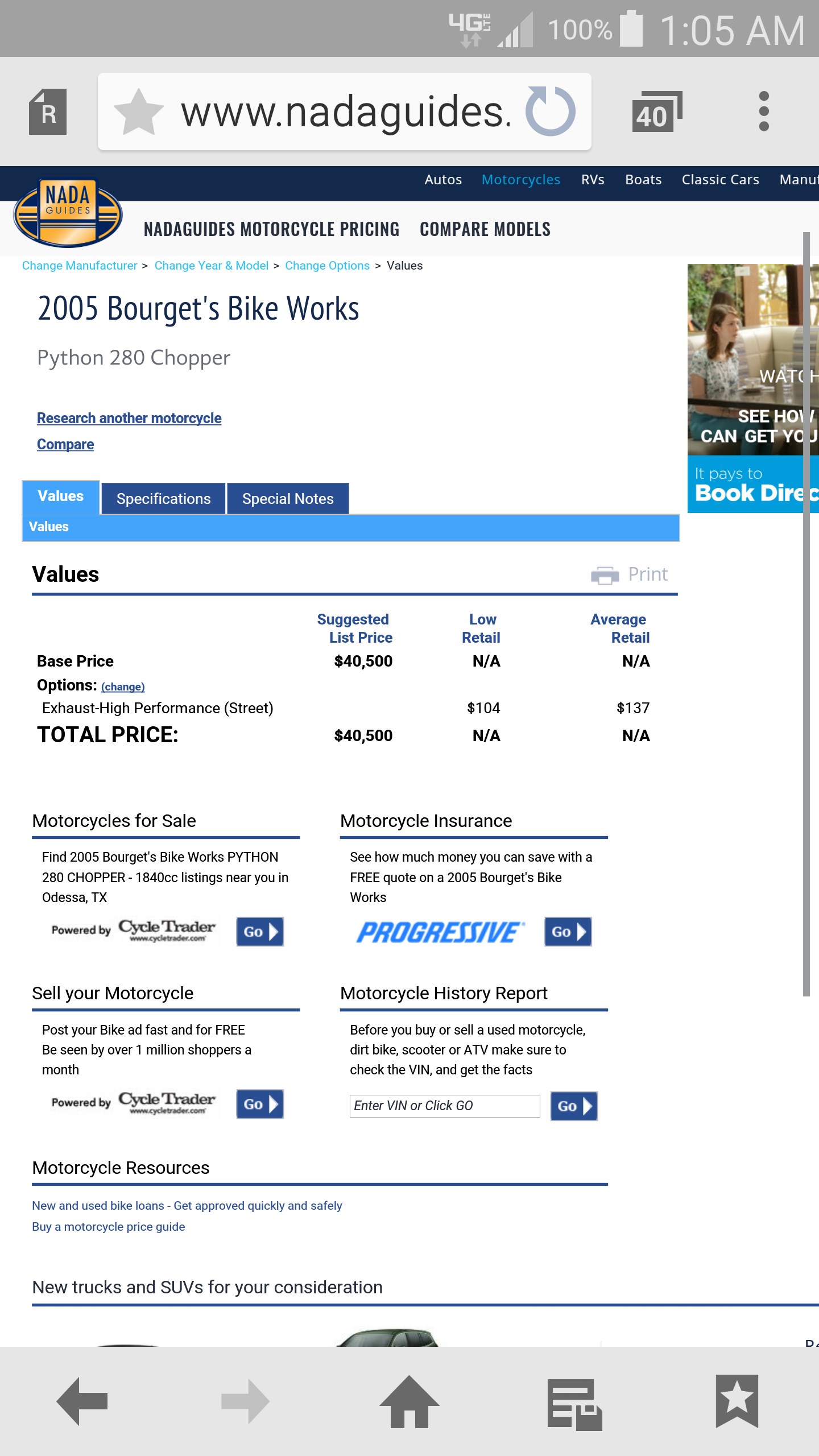 2005 Bourget Bike Works Python Chopper for Sale in Fort Worth , TX ...