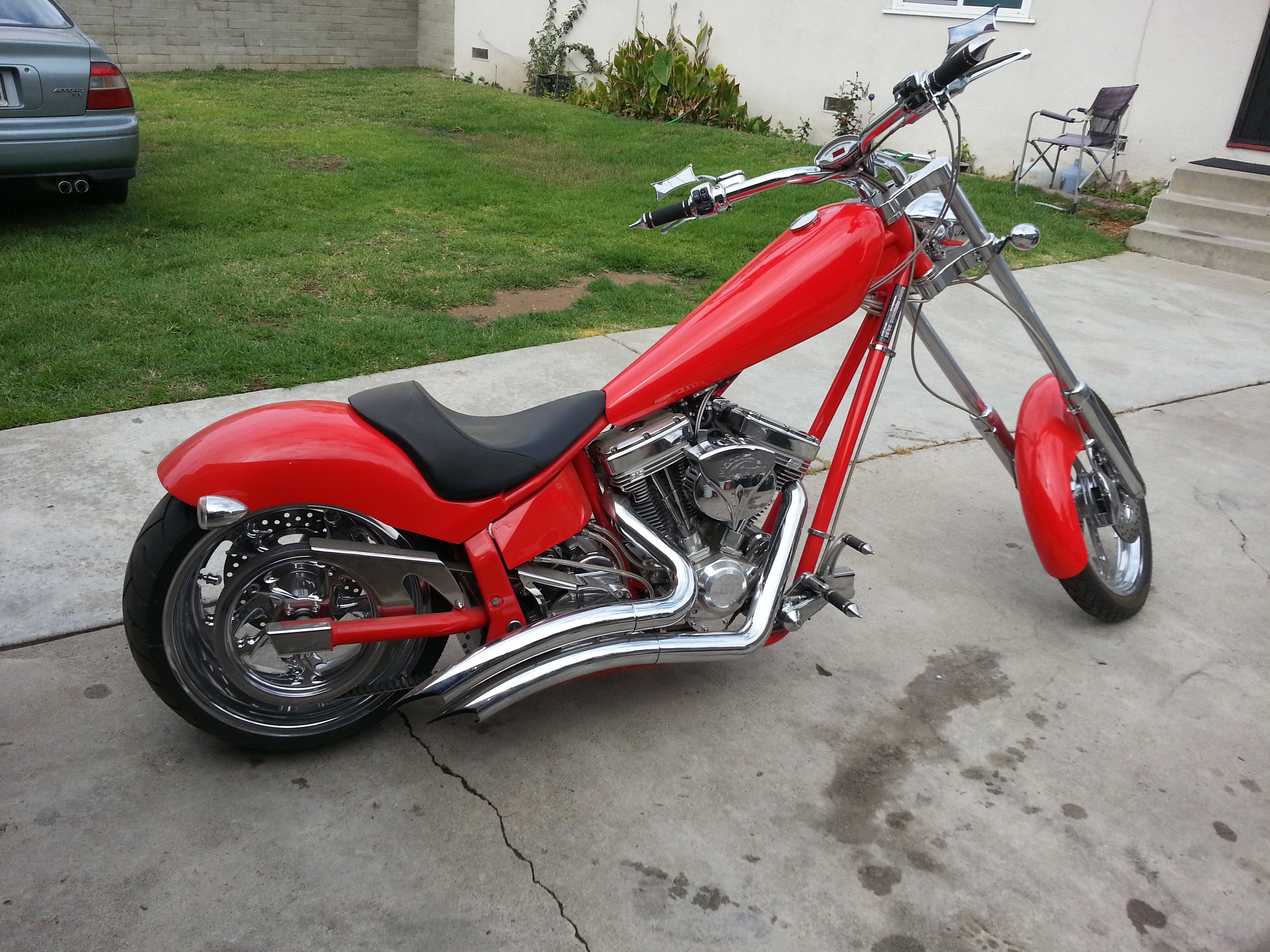 2007 American IronHorse Texas Chopper (red), alhambra, California ...