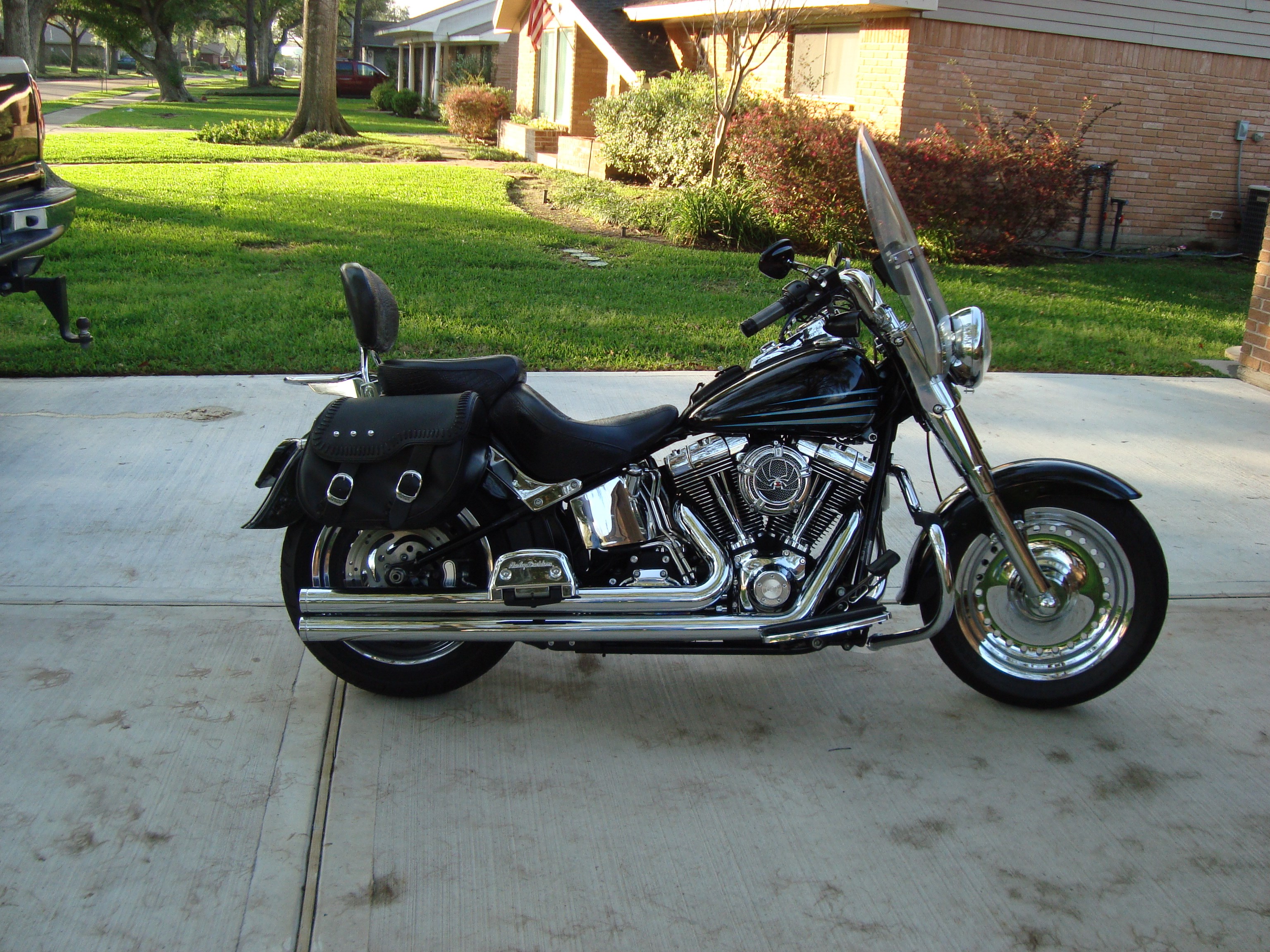 2009 Harley-Davidson® FLSTF Softail® Fat Boy® (Vivid Black), Houston ...
