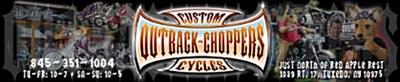 Outback Choppers Custom Cycles Inventory in Tuxedo, NY