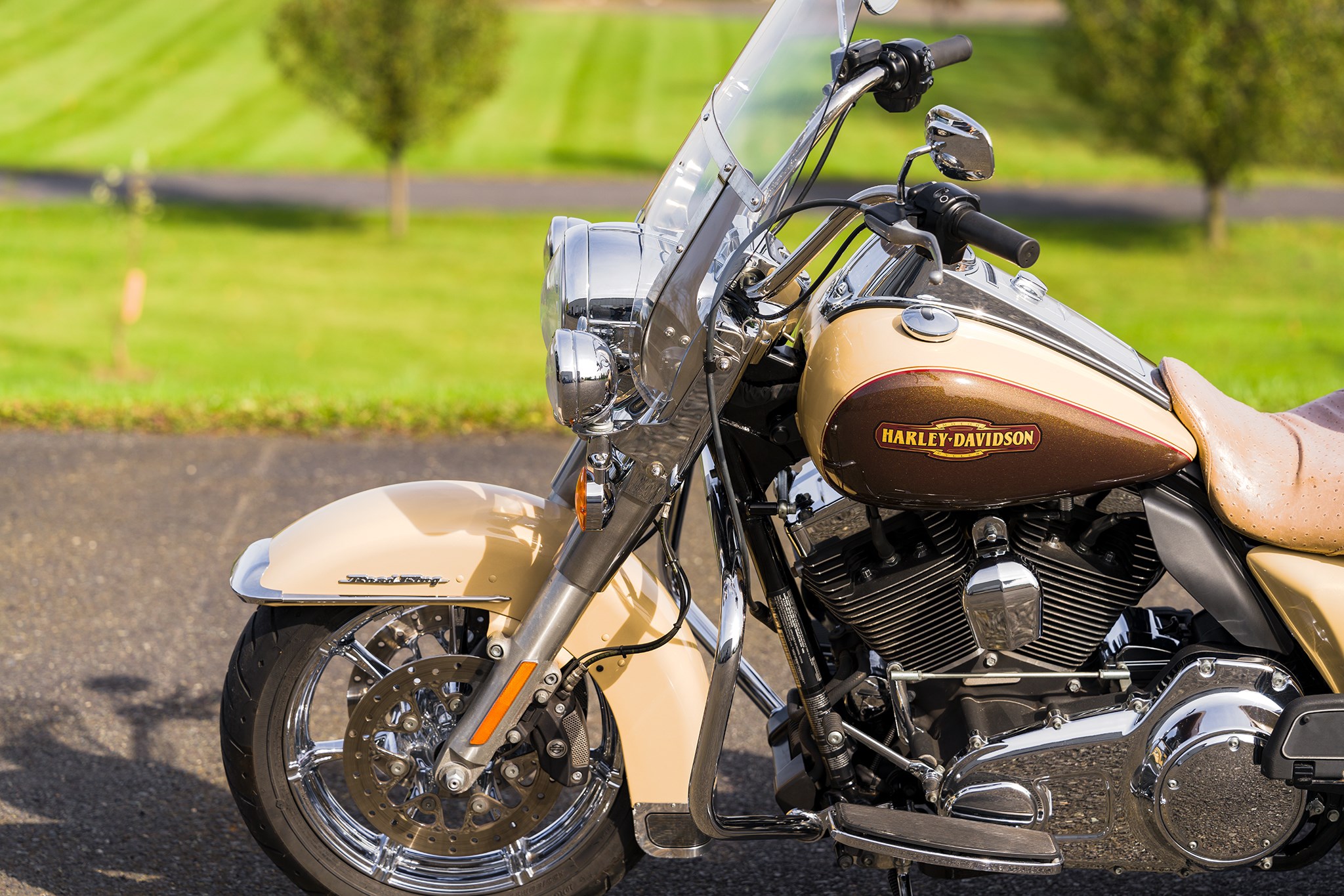 2014 Harley-Davidson® FLHR Road King® (Sand Pearl / Canyon Brown Pearl ...
