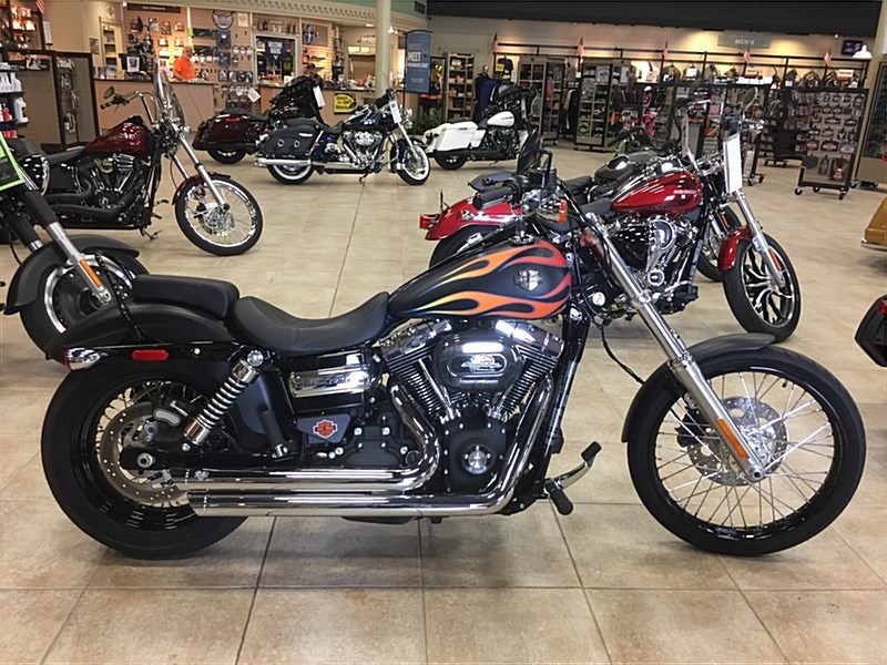 2017 Harley-Davidson® FXDWG Dyna® Wide Glide® (BLACK DENIM W/FLAMES ...