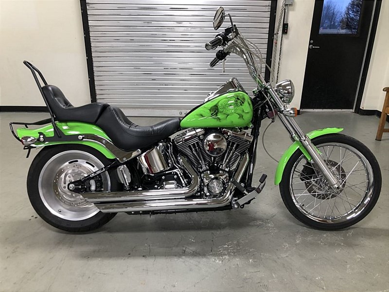 2007 Harley-Davidson® FXSTC Softail® Custom (Neon Green with Airbrushed ...