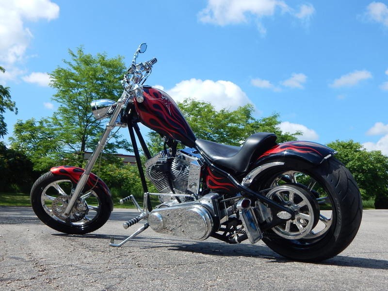 2005 Hellbound Steel Chopper (Black / Red Flames), Big Bend, Wisconsin ...
