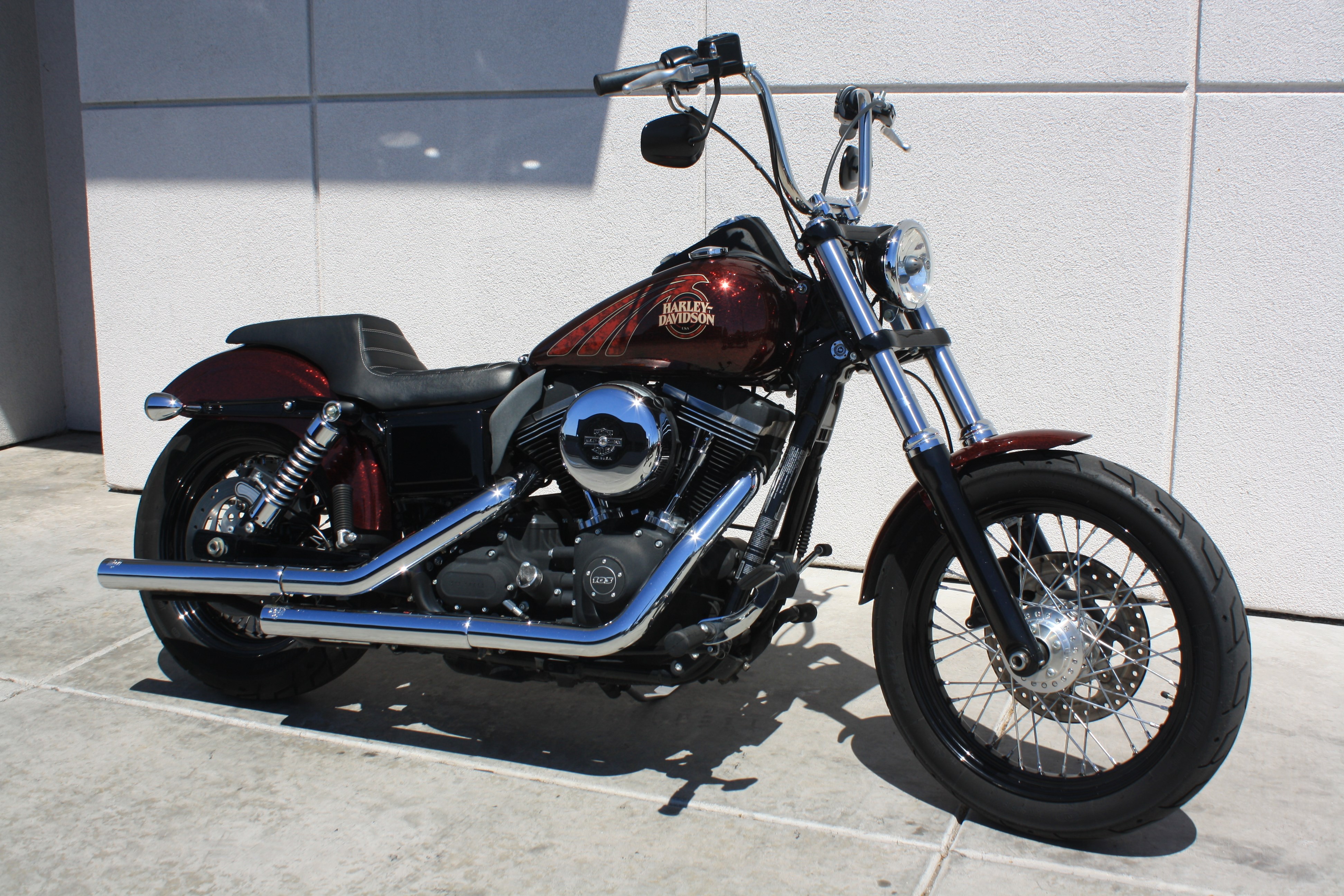 2013 Harley-Davidson® FXDB Dyna® Street Bob® (Hard Candy Big Red Flake ...