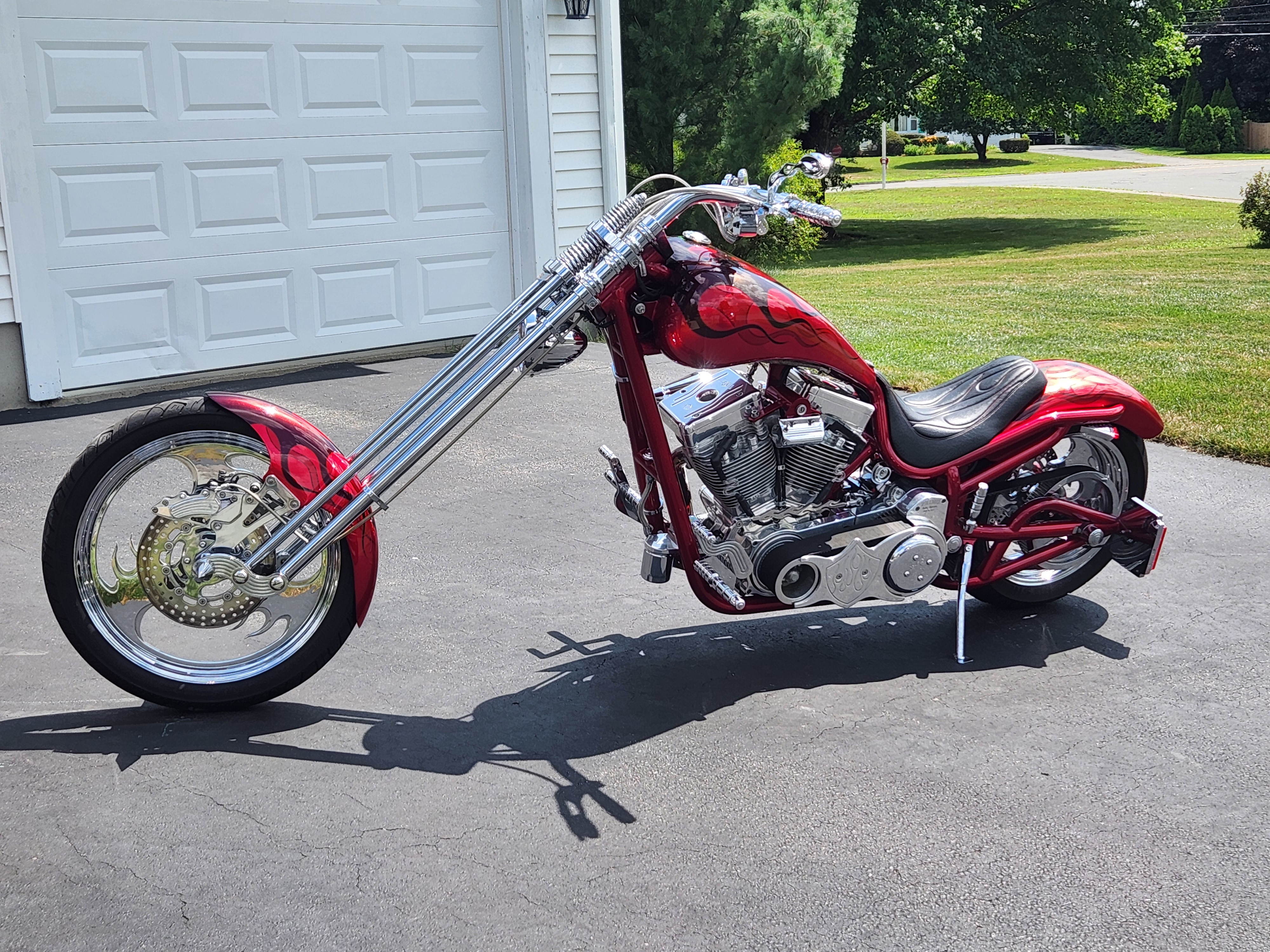 2002 Bourget Bike Works Low Blow Chopper for Sale in Attleboro, MA ...